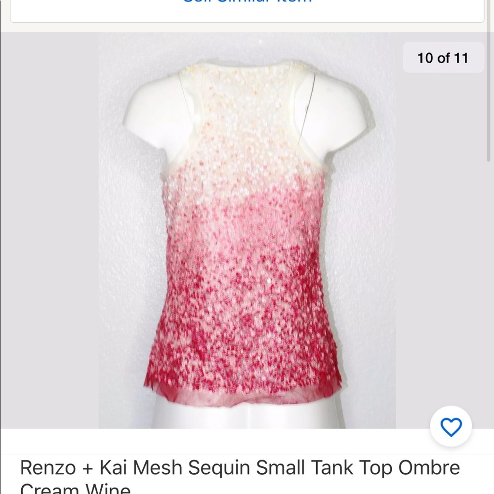 Renzo + Kai Mesh Sequin Top Small - Gem